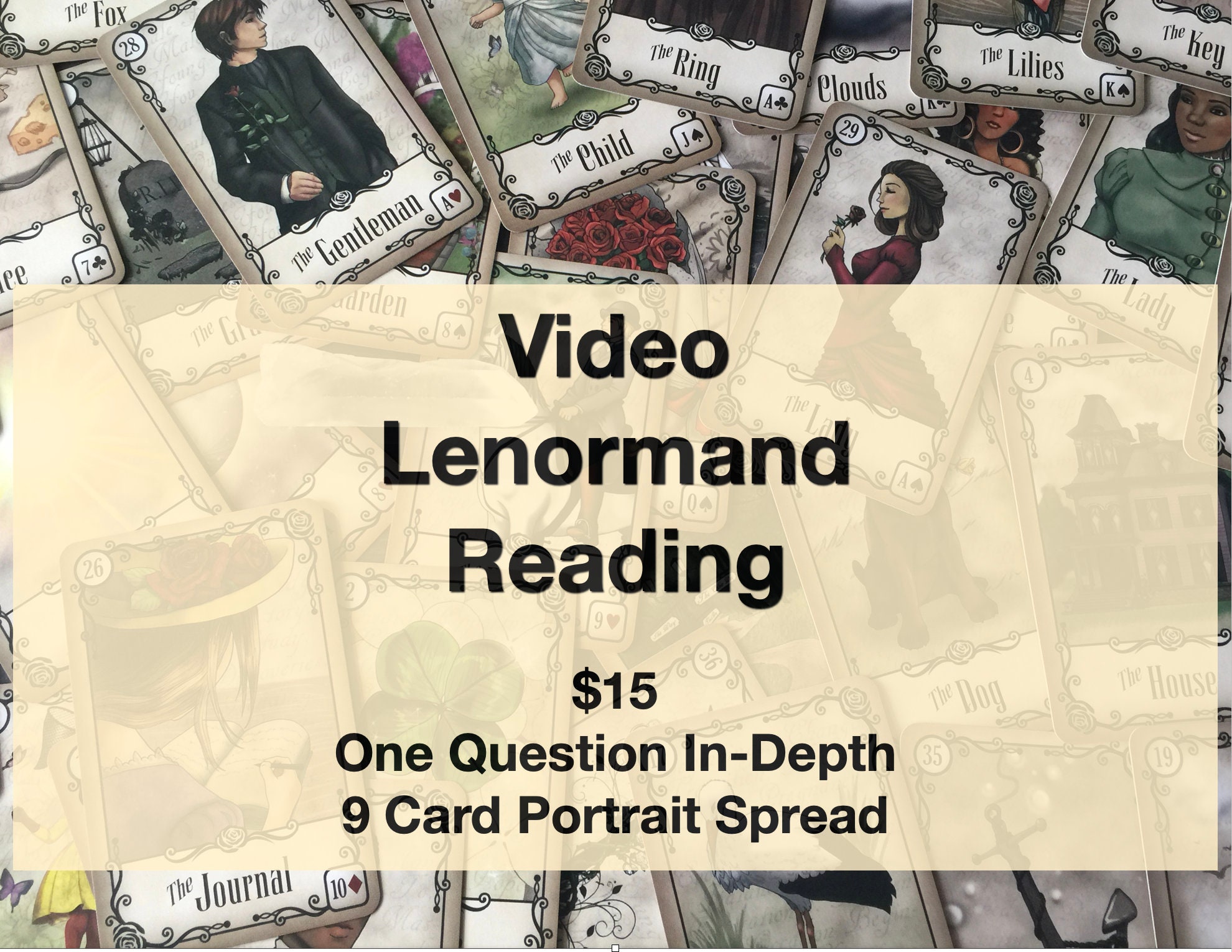 Lenormand Portrait Box Spread Tarot Reading - Etsy