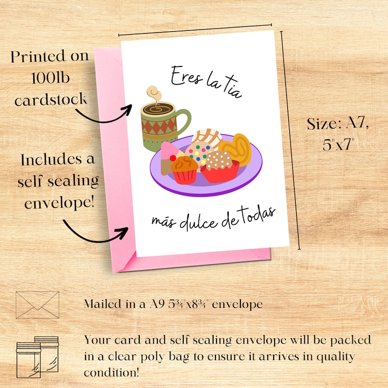 Dia De Las Madres, Mother's Day Card in Spanish for Tia/aunt - Etsy