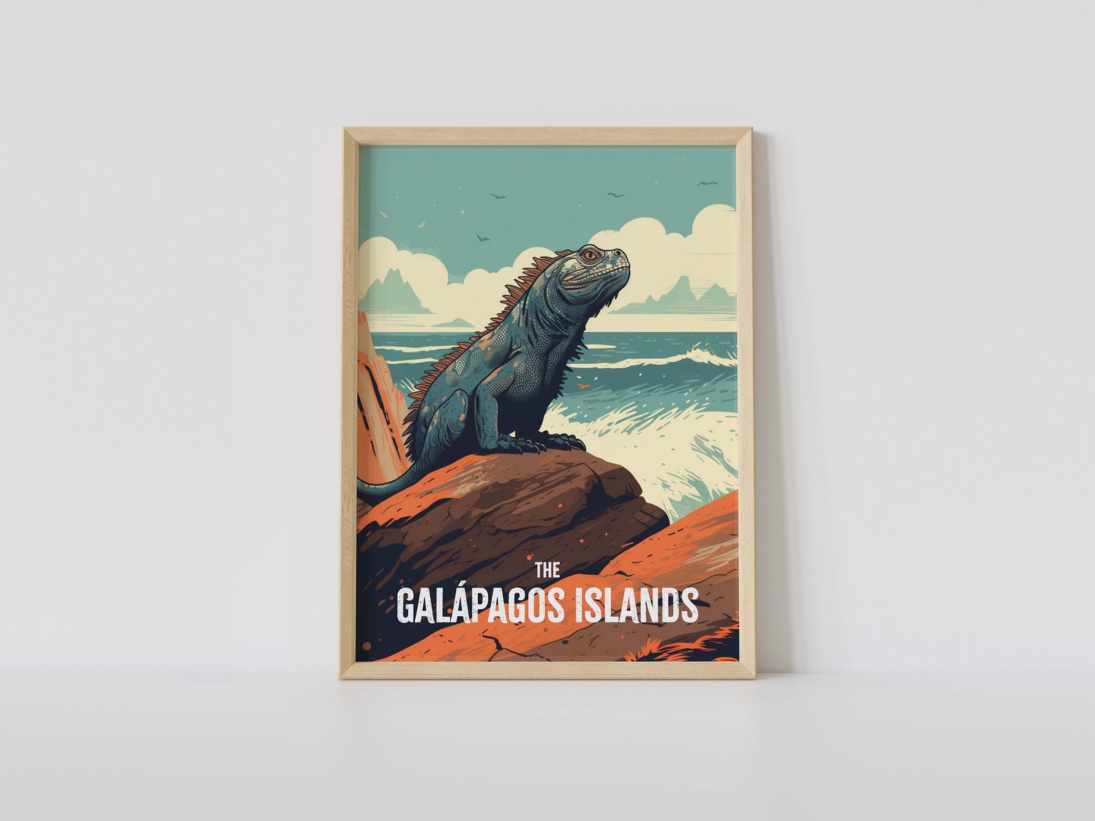 Galapagos Islands Travel Poster | Minimalist Style | 5x7, 11x17, 18x24 ...