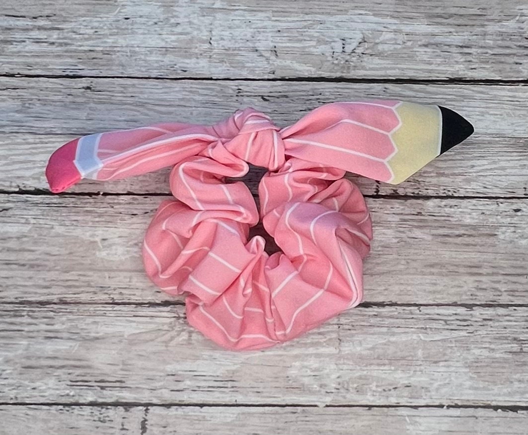 Pencil Scrunchie. Back to School Scrunchie. Teacher - Etsy