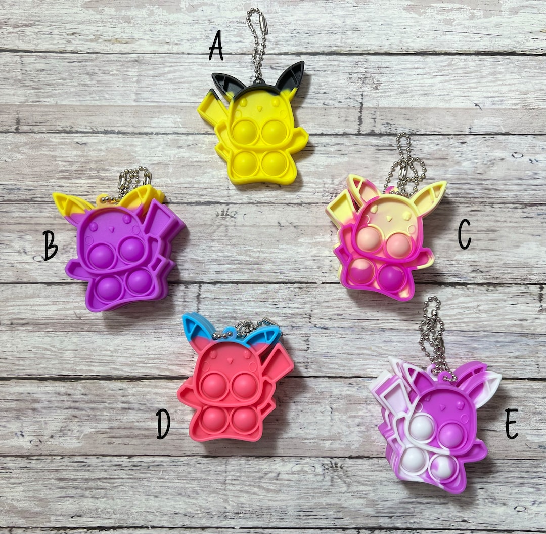 Anime Mini Pop It Keychain. | Character Mini Pop It Keychain .| Video ...