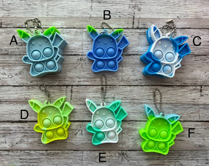 Anime Mini Pop It Keychain. Character Mini Pop It Keychain . Video Game ...