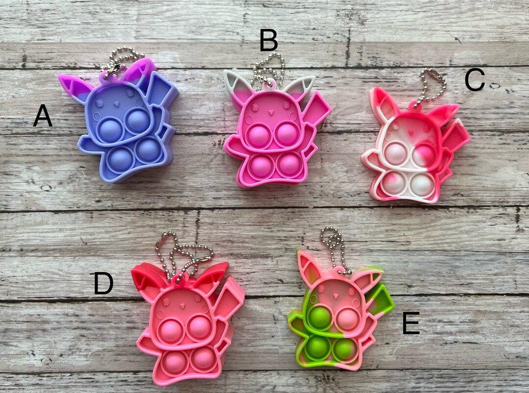 Anime Mini Pop It Keychain. | Character Mini Pop It Keychain .| Video ...