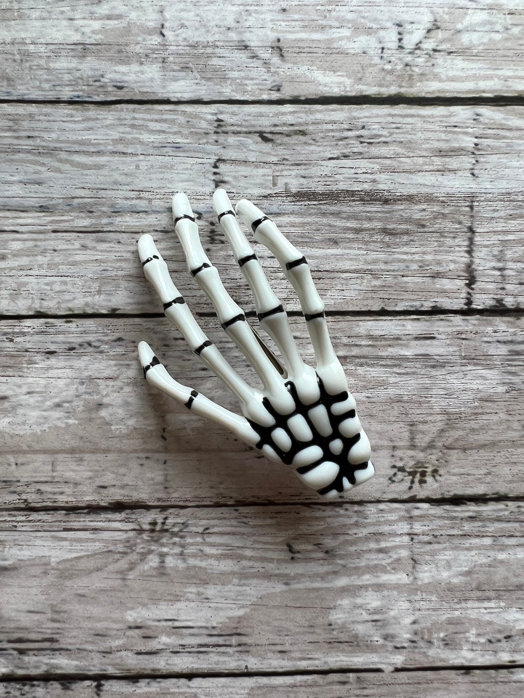 Halloween Hair Clip. Skeleton Hand Hair Clip. - Etsy