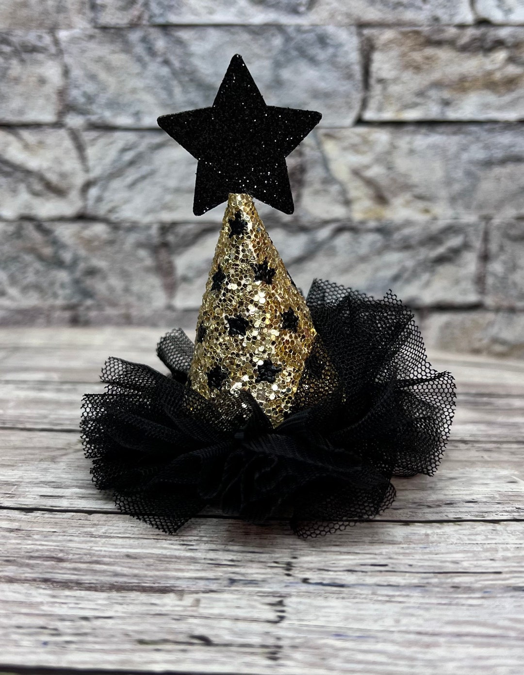 New Years Party Hat Hair Clip. | Party Hat Hair Clip. | Glitter Hat ...