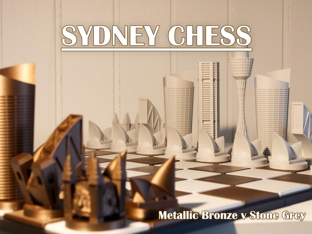 Sydney Chess Set - Sydney Landmarks | Architecture | Custom Chess ...