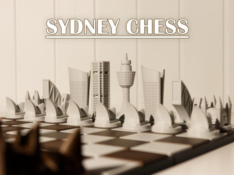 Sydney Chess Set - Sydney Landmarks | Architecture | Custom Chess ...