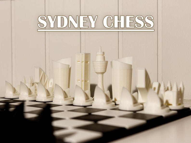 Sydney Chess Set - Sydney Landmarks | Architecture | Custom Chess ...