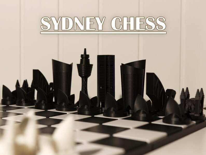 Sydney Chess Set - Sydney Landmarks | Architecture | Custom Chess ...