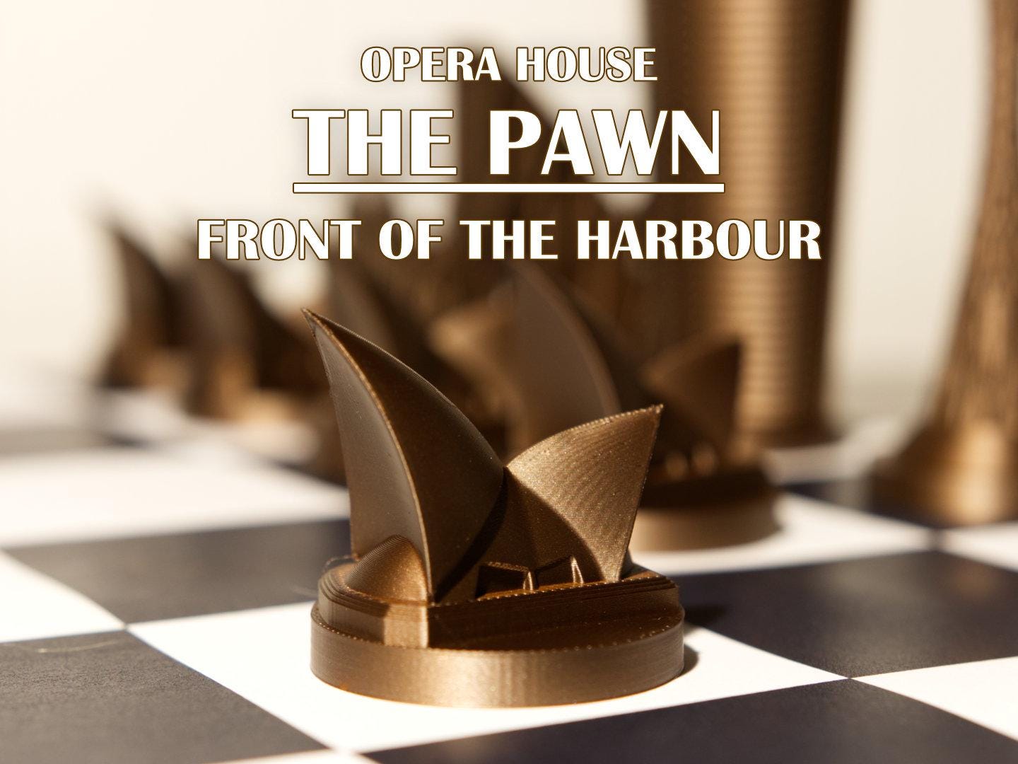 Sydney Chess Set - Sydney Landmarks | Architecture | Custom Chess ...