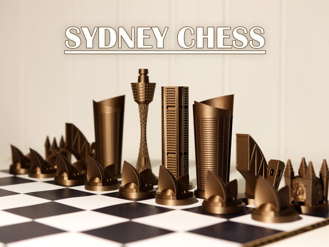 Sydney Chess Set - Sydney Landmarks | Architecture | Custom Chess ...