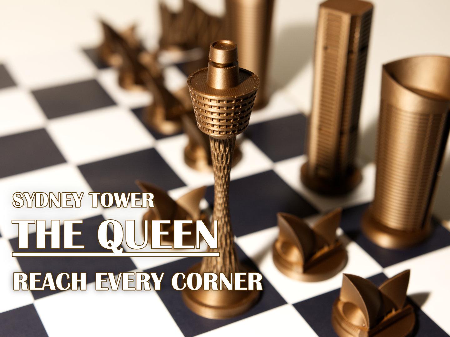 Sydney Chess Set - Sydney Landmarks | Architecture | Custom Chess ...