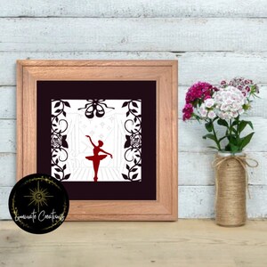 Ballerina Light Box, Shadow Box Template - SVG Instant Download File ...