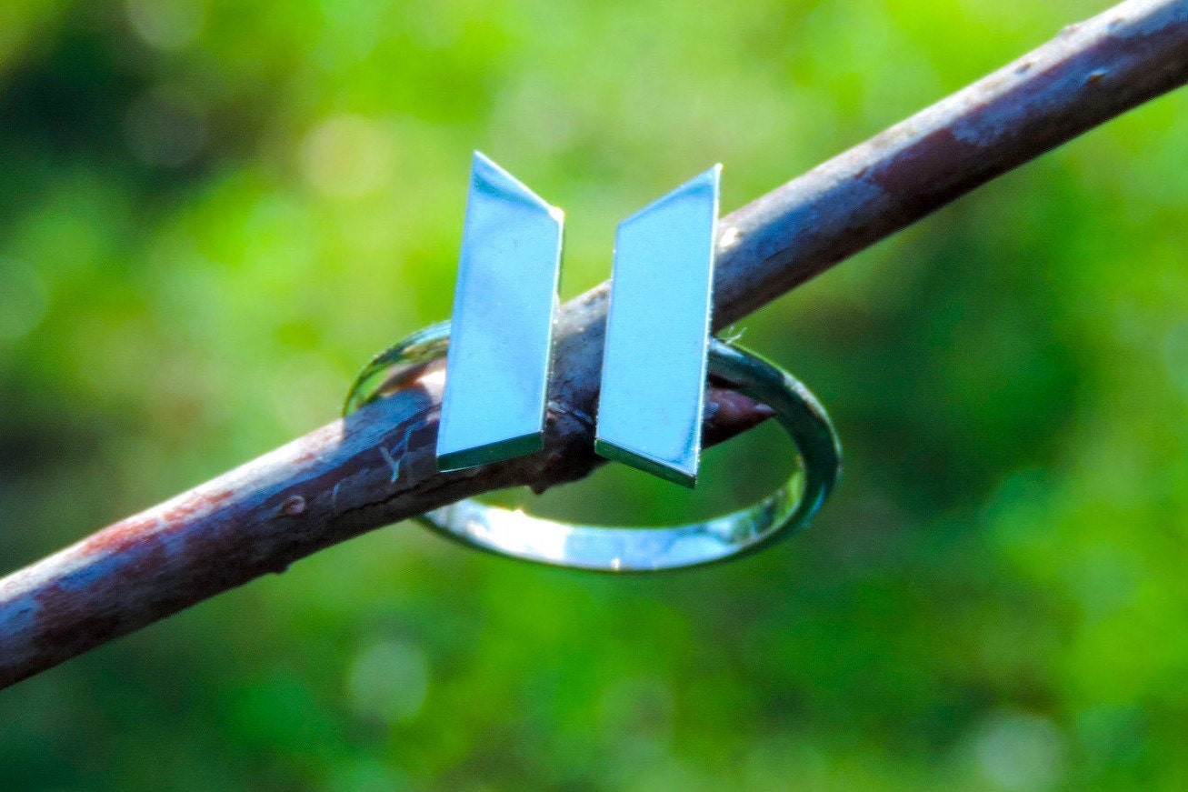 BTS Ring Kpop Sterling Silver by Purple Moon Jewellery - Etsy