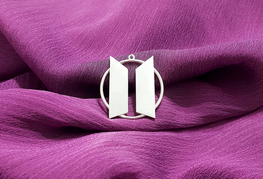 BTS Necklace Kpop Sterling Silver by Purple Moon Jewellery Kn001 - Etsy