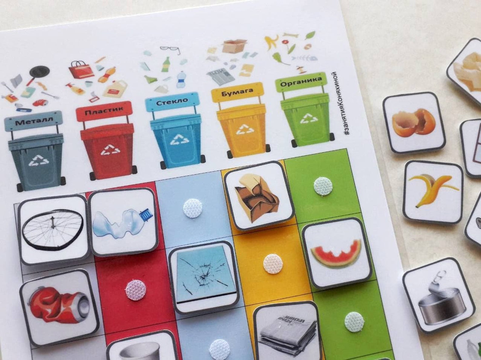 Waste Sorting Activity Printed Waste Sorting Game Recycling - Etsy