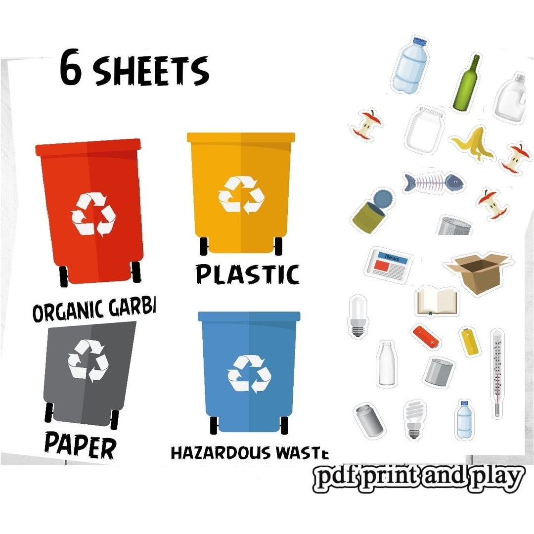 Recycling Sorting Activity Garbage Sorting Waste Rubbish Etsy recycling-sorting-activity-garbage-sorting-waste-rubbish-etsy