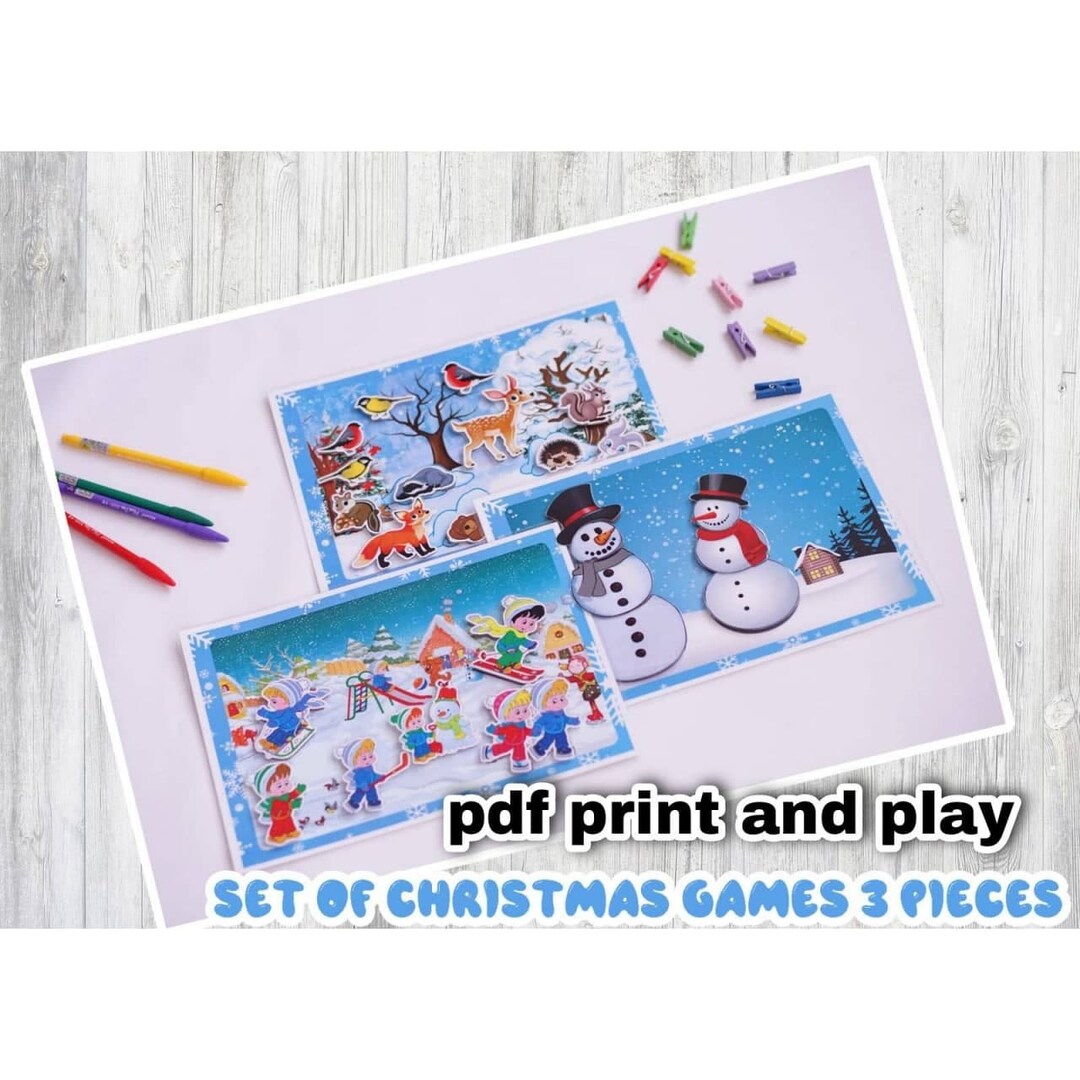Christmas Busy Book Printable Christmas Diy Kit Kindergarten - Etsy Canada