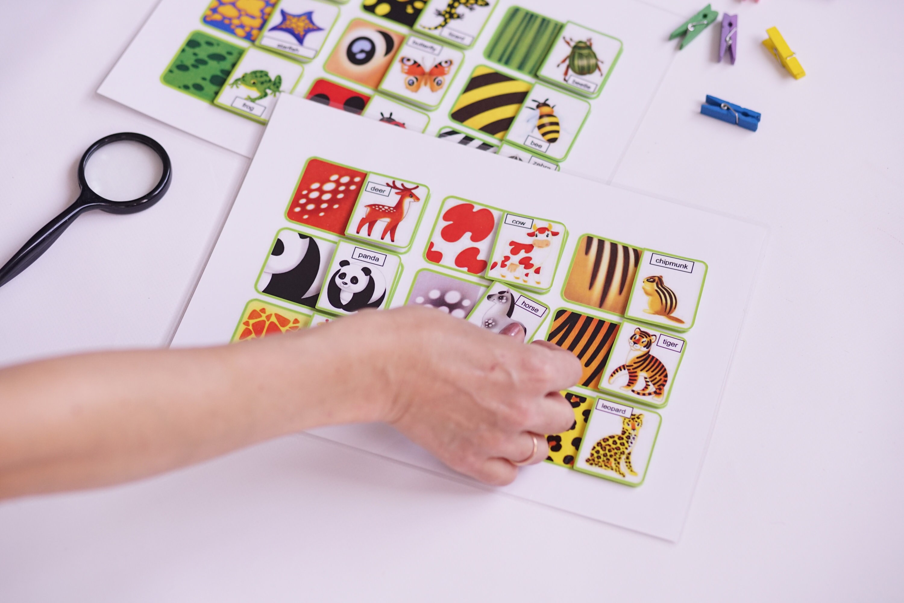 Animal Prints Matching Game for Preschool & Kindergarten - Etsy