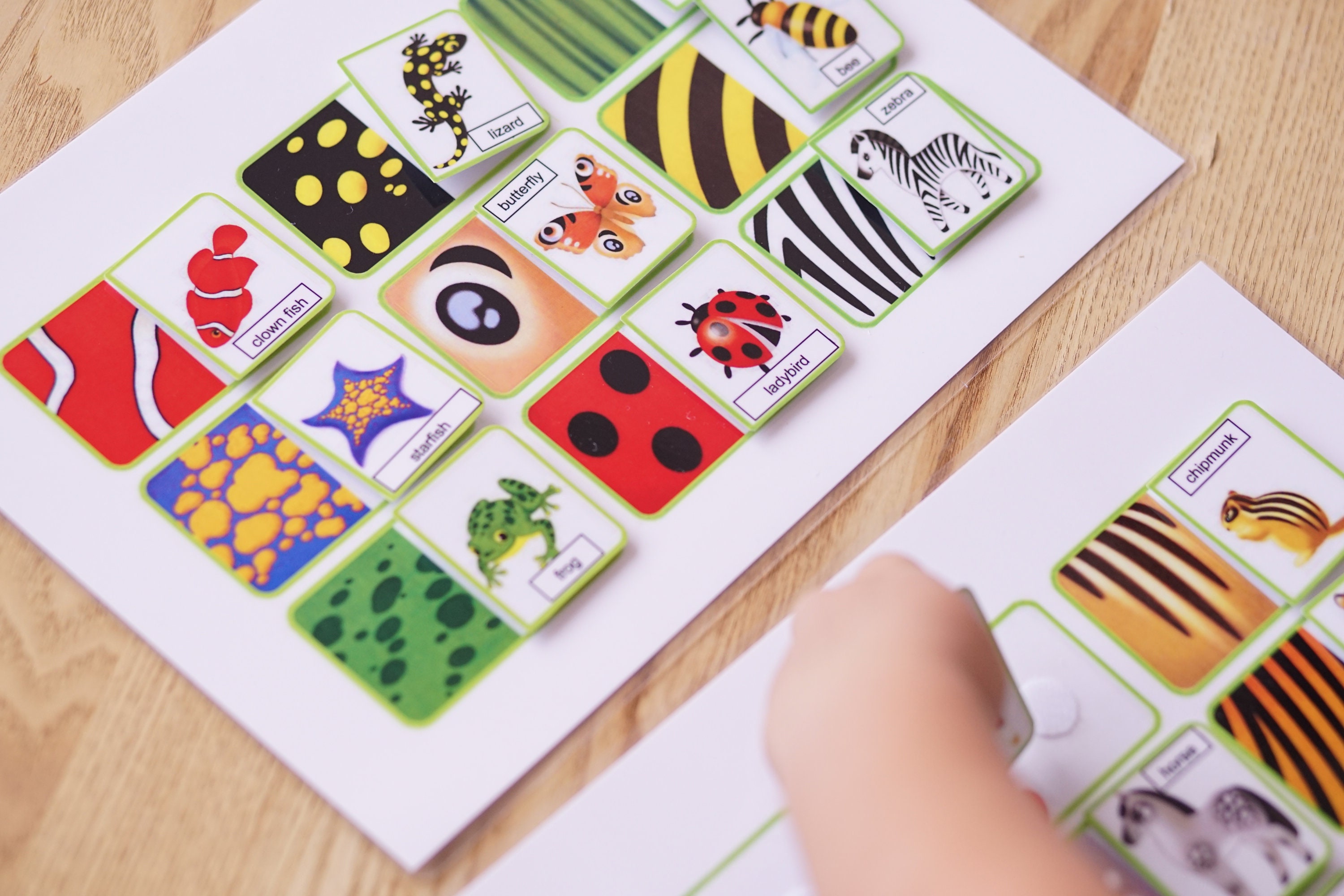 Animal Prints Matching Game for Preschool & Kindergarten - Etsy