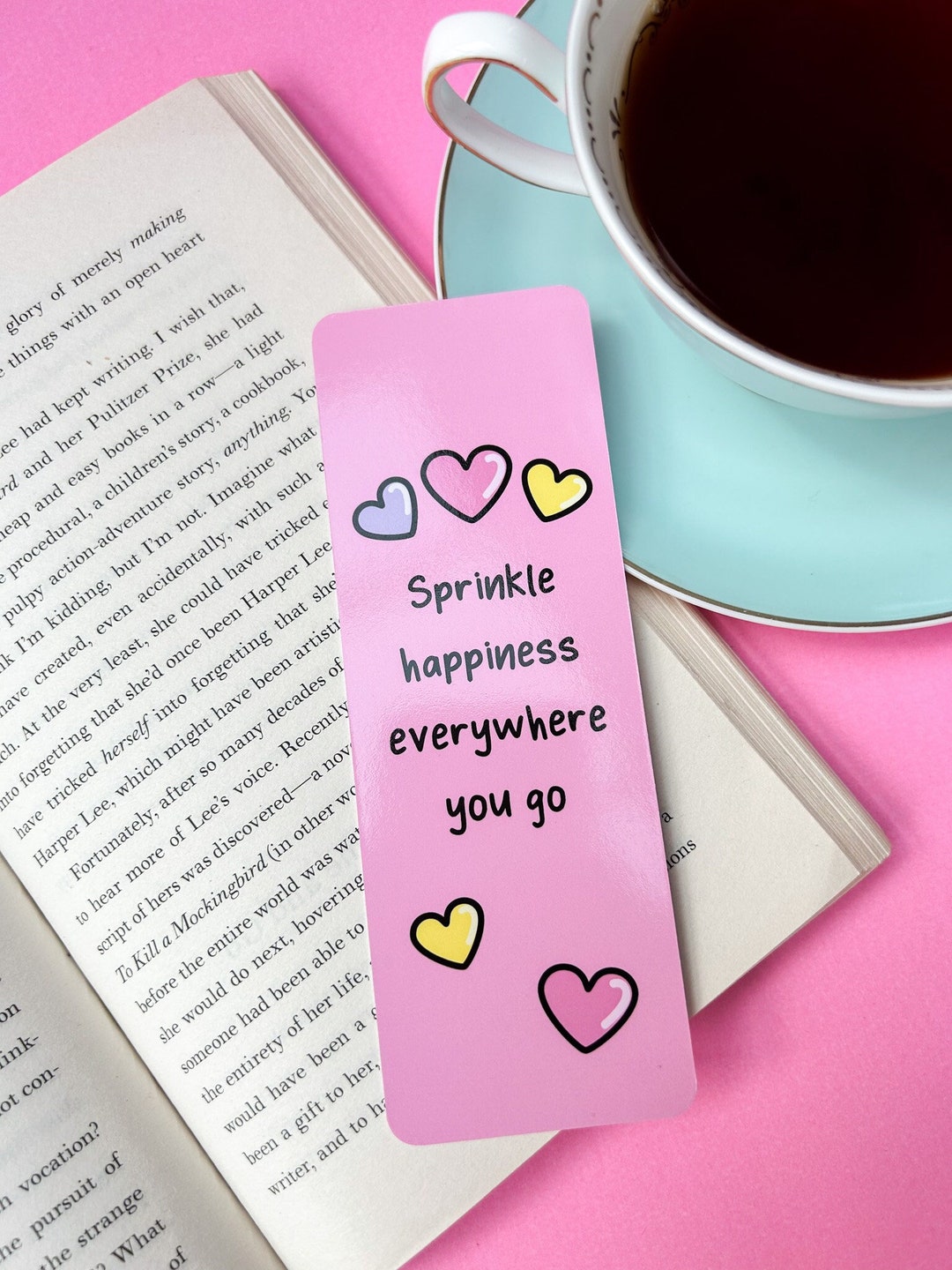 Sprinkle Happiness Everywhere You Go Bookmark | Mental Health Gift ...