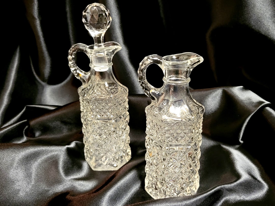 Two Wexford by Anchor Hocking Glass Cruets - Etsy