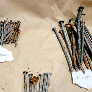 Rusty Nails Bent Rusty Nails for Spells Rusty Nail for Spell Rusty ...