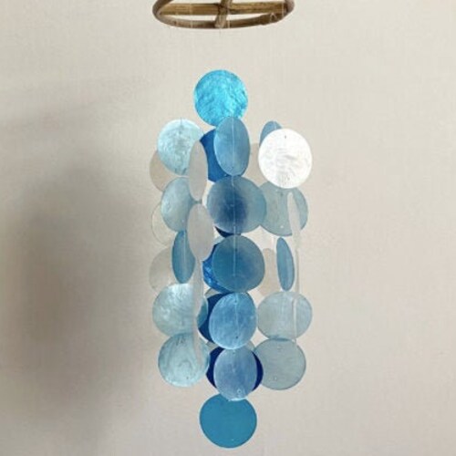 Capiz Shell Wind Chimes Ocean Nautical Decor. Sound of - Etsy