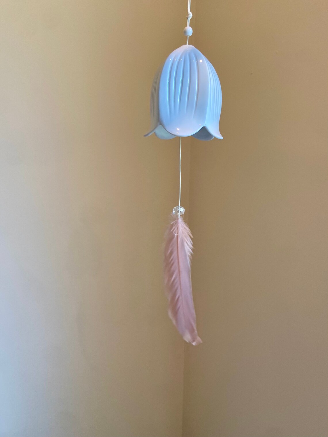 Ceramic Wind Chime Water Sound Crystal Prism Hanging Bell - Etsy