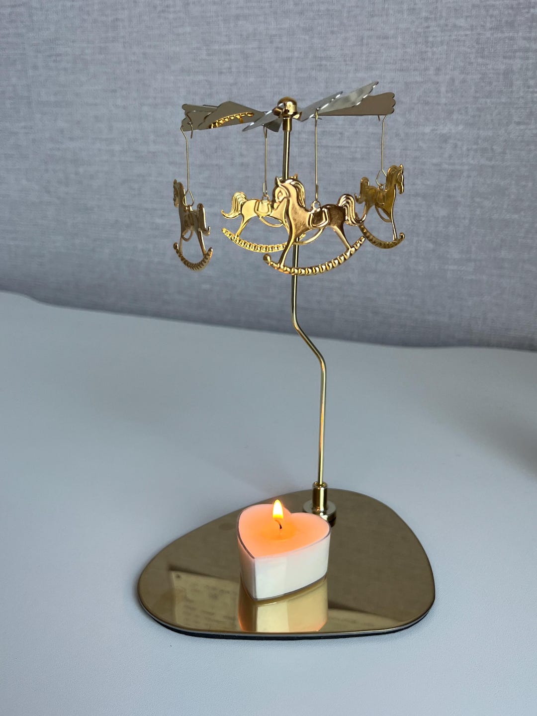 Spinning Candle Holders | Rotating Candle, Carousel Tea Light Holder ...