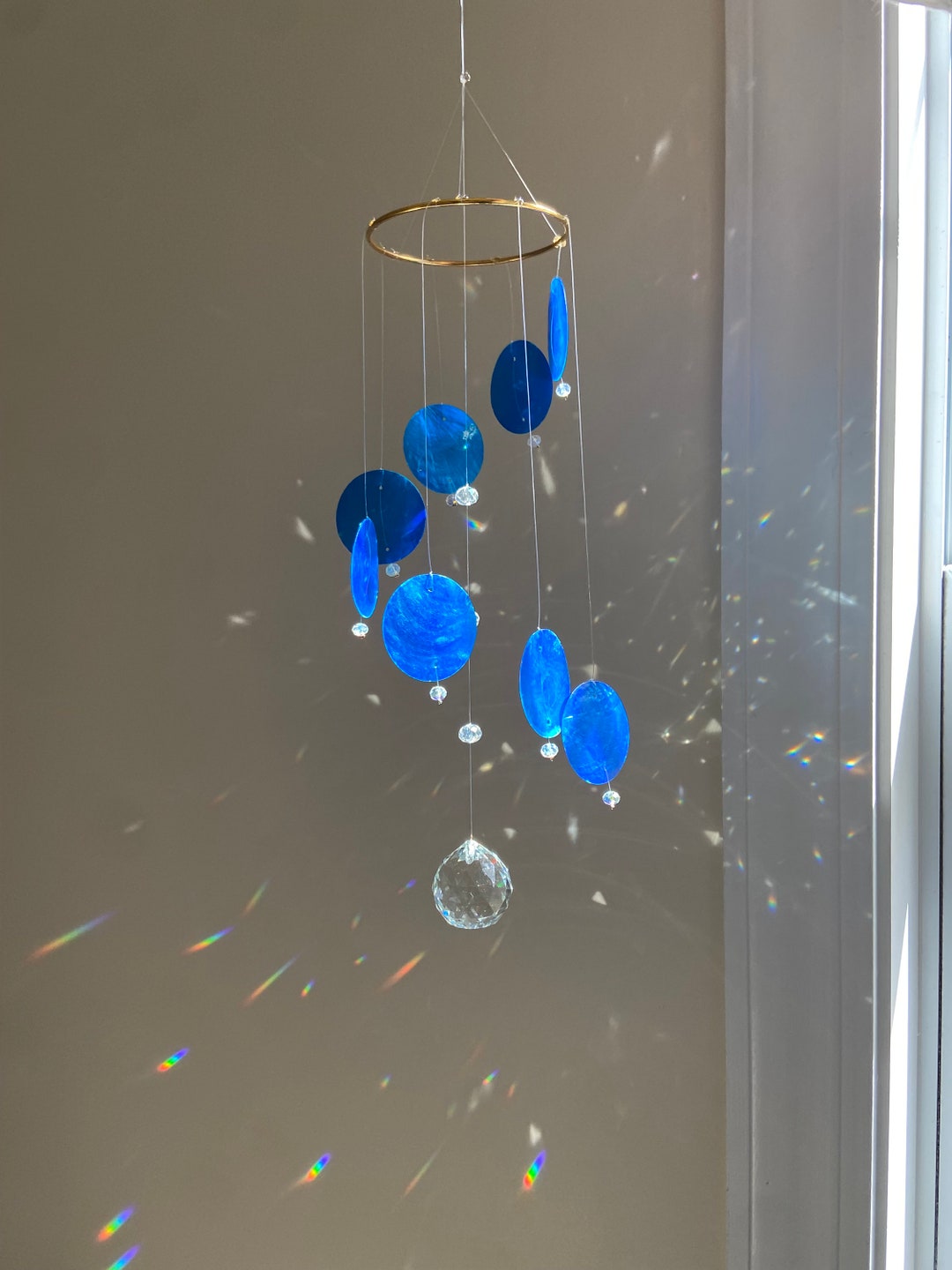 Wave Shell Sun Catcher | Wall Decor, Sun Catcher Prism, Rainbow Maker ...