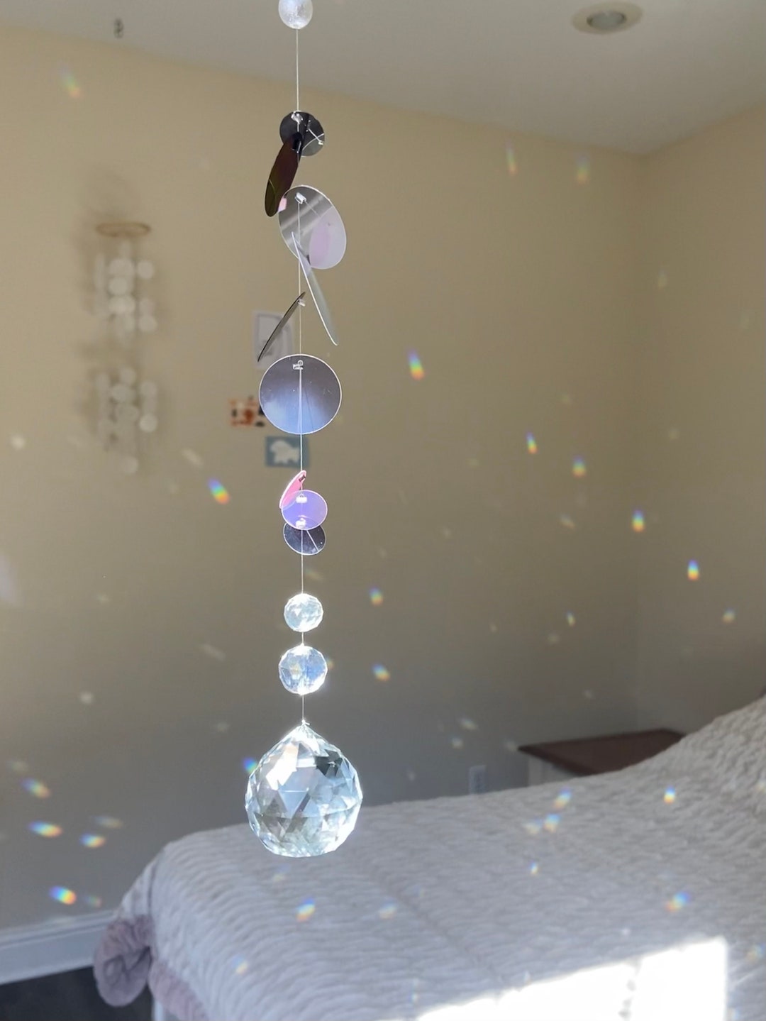 Crystal Sun Catcher | Crystal Prism Window Decor, Hanging Ball, Crystal ...