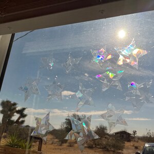 Star Suncatcher Stickers, Set of 12 Rainbow Maker Sticker Decals ...