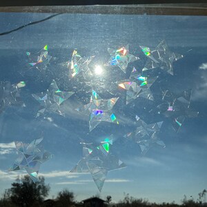 Star Suncatcher Stickers, Set of 12 Rainbow Maker Sticker Decals ...