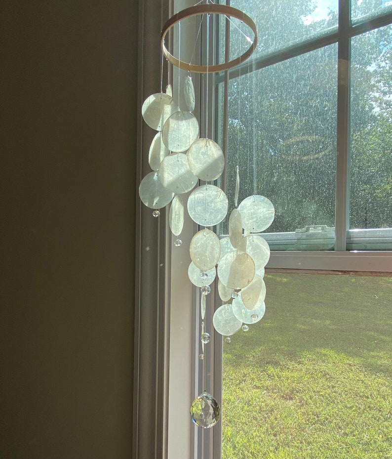 Music Note Shell Suncatcher Dream Catcher Wind Chime Sun | Etsy