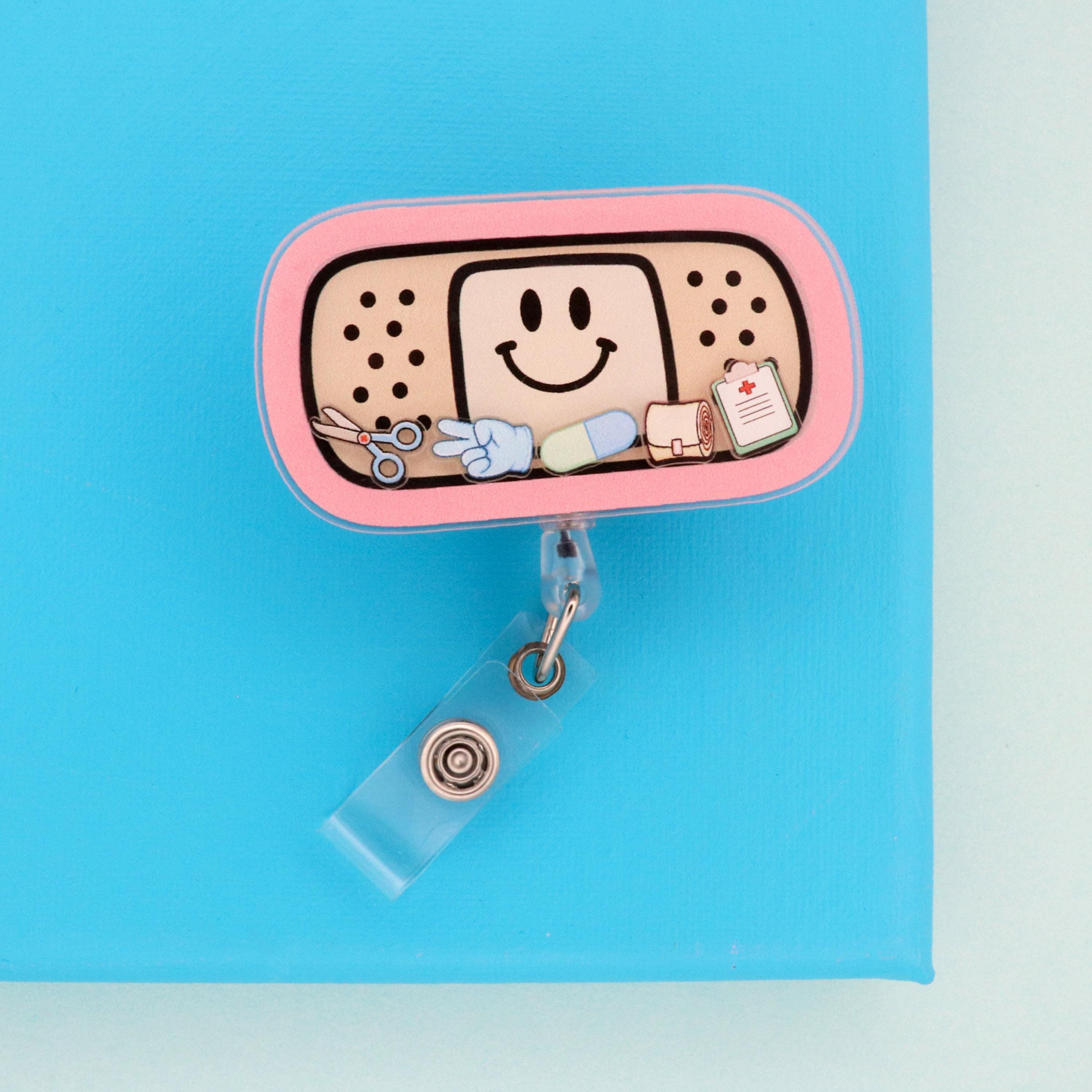Bandaid Shaker Badge Reel: Nurse Gift | RN CNA LPN Healthcare Worker - Etsy