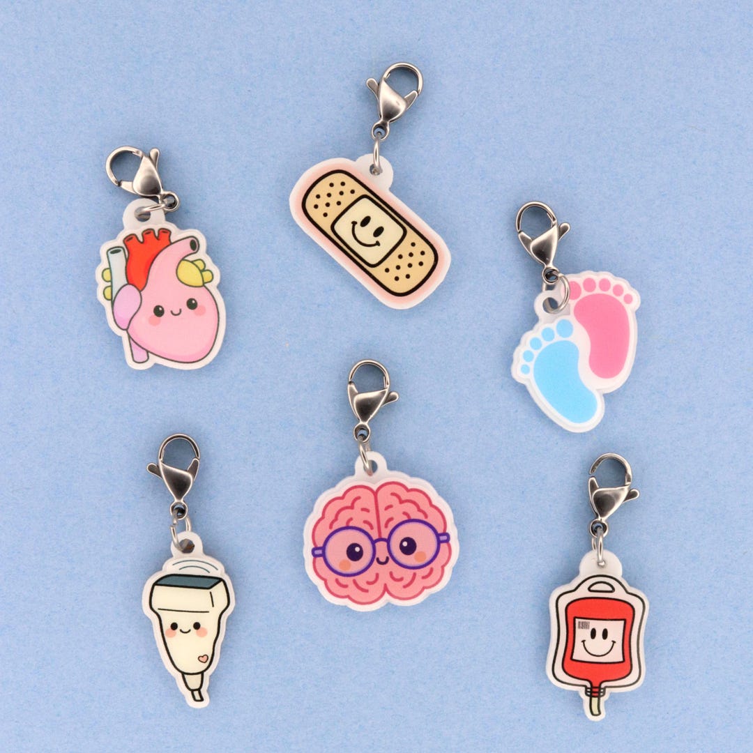 Interchangeable Medical Badge Charm | Healthcare Symbol Icons | Nurse ...