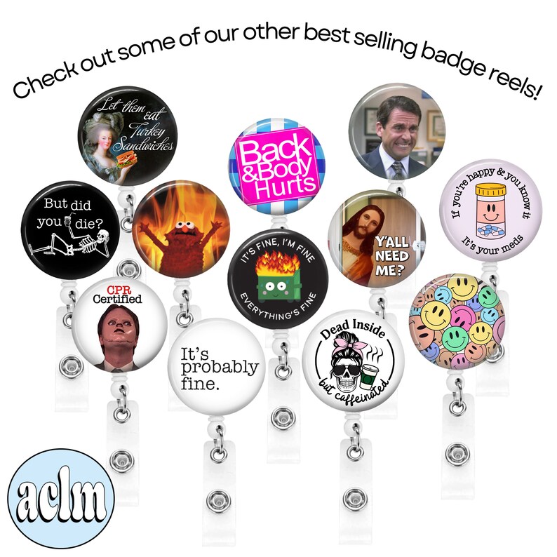 Funny Badge Reel Cat Meme ER Nurse ID Retractable Badge Reel - Etsy