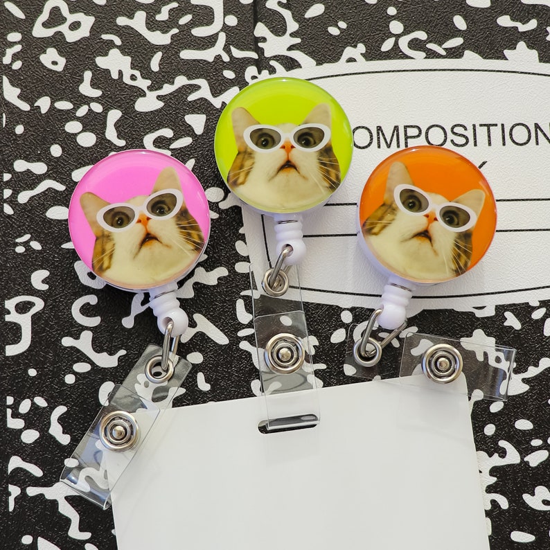 Funny Badge Reel Cat Meme ER Nurse ID Retractable Badge Reel - Etsy