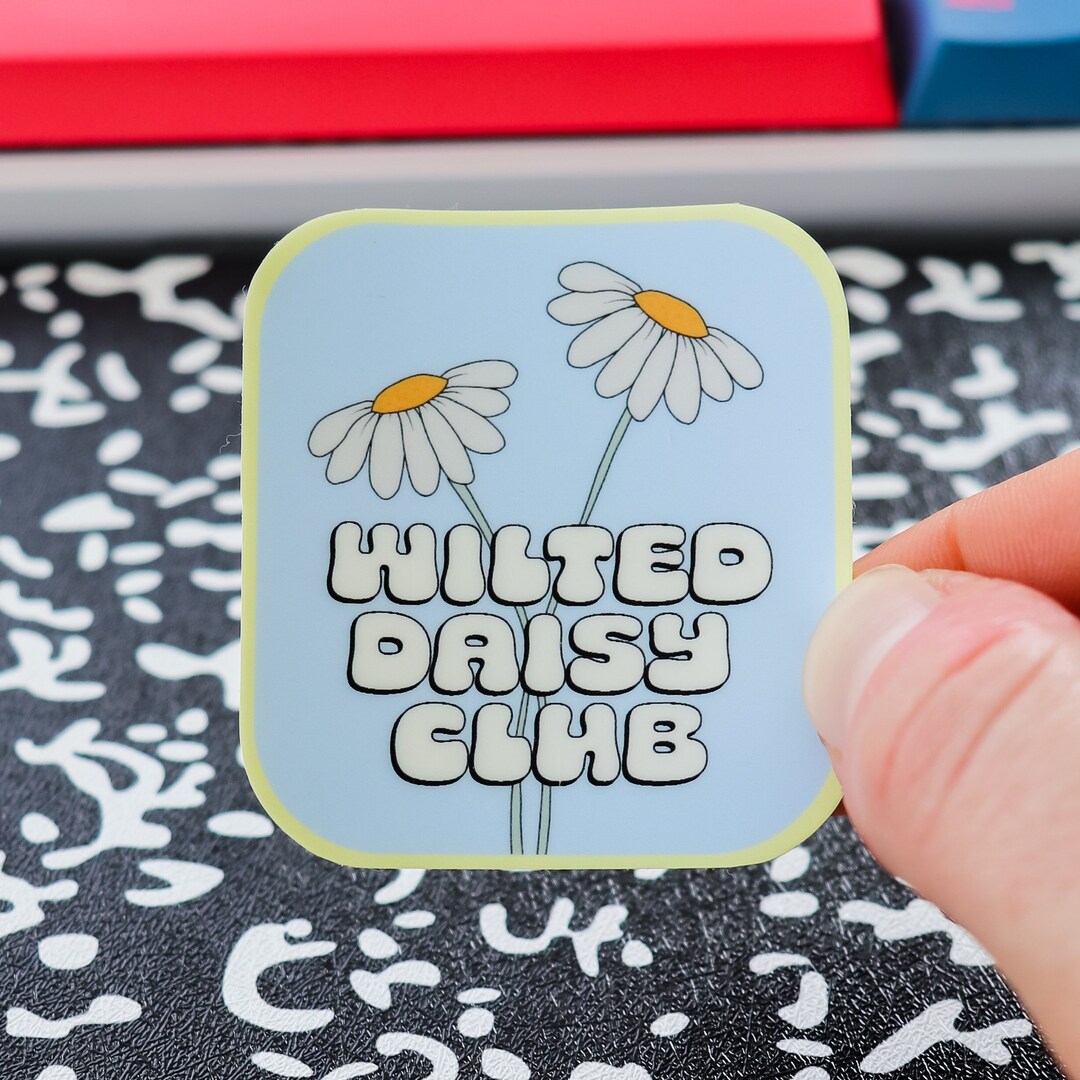 Funny Sticker Wilted Daisy Club Nurse Waterproof for Water Bottle ...