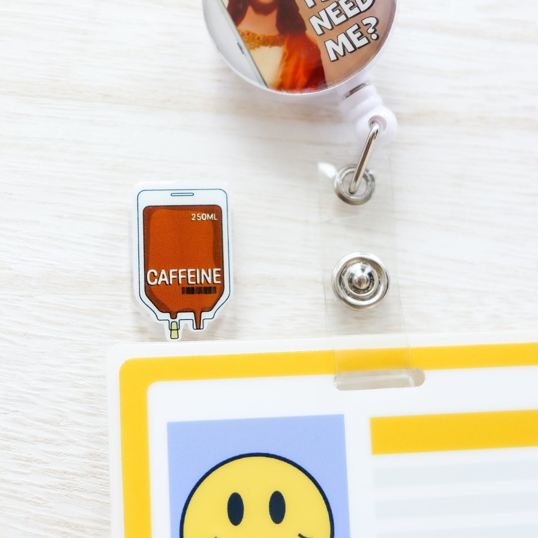 Nurse Badge Topper Coffee IV Bag ER Gift Accessories ICU Nursing Flair ...