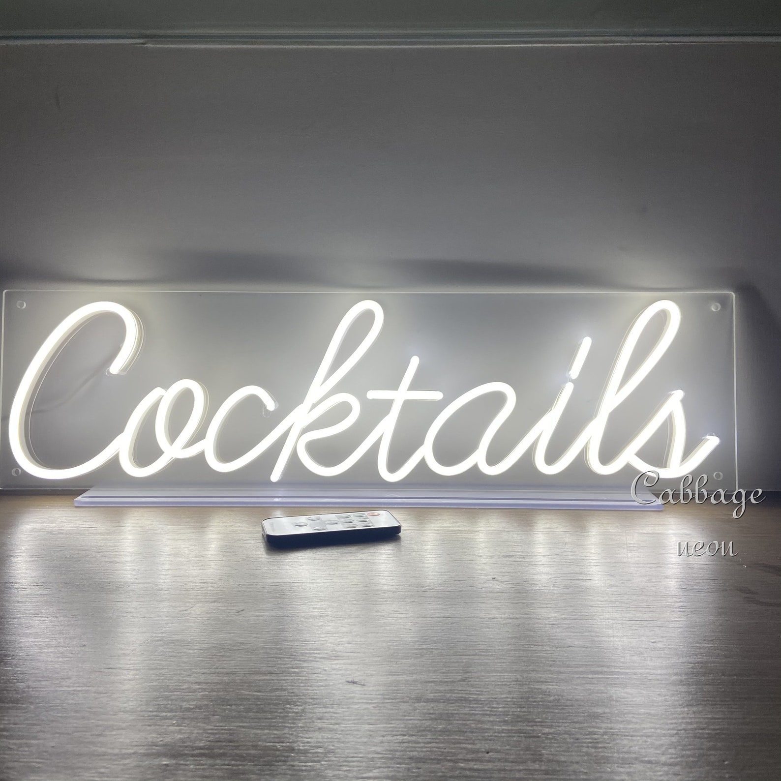Cocktails Neon Sign LED Light Logo Red 'cocktails' - Etsy