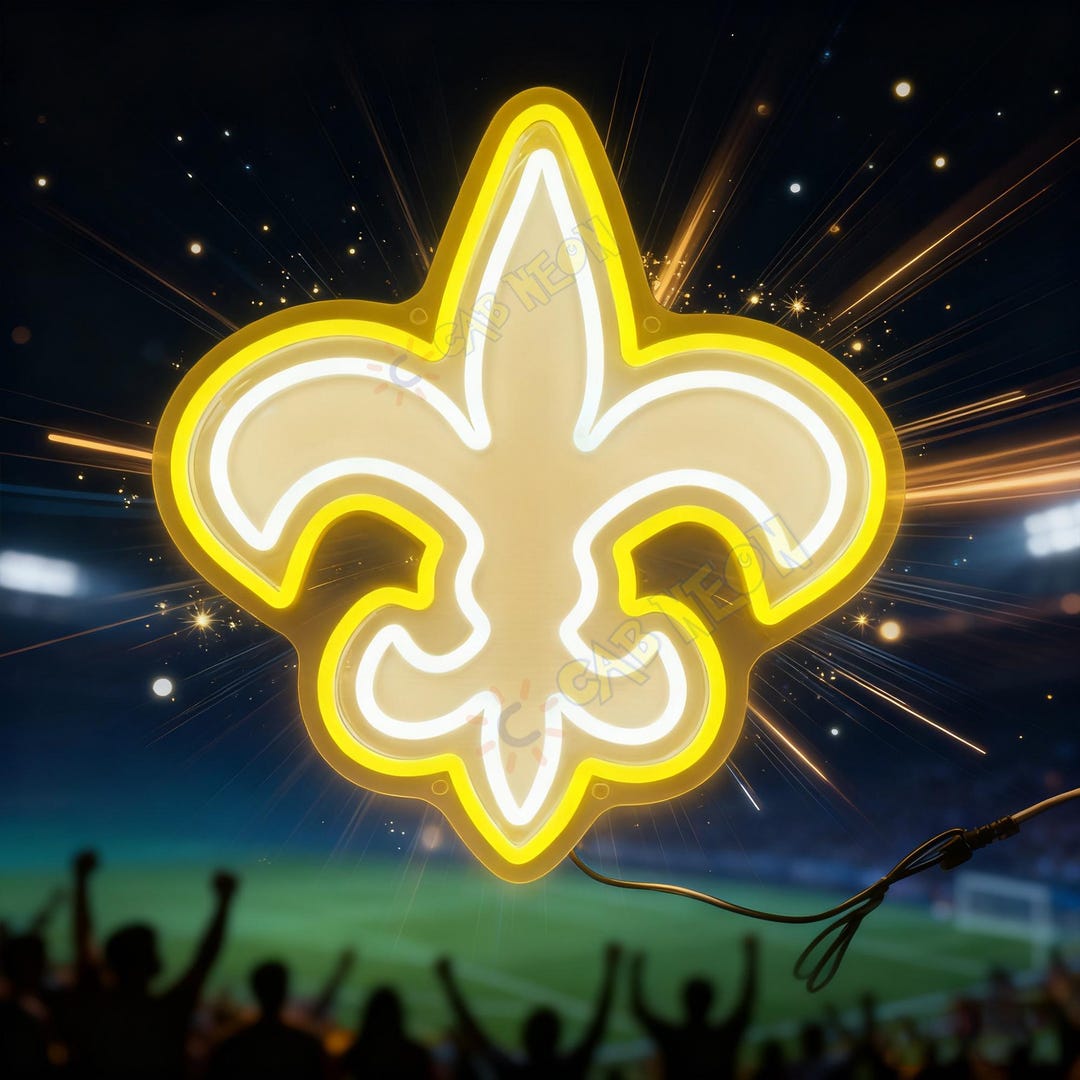 Custom Saints Game Neon Sign, Football Sports LED Neon Light,special ...