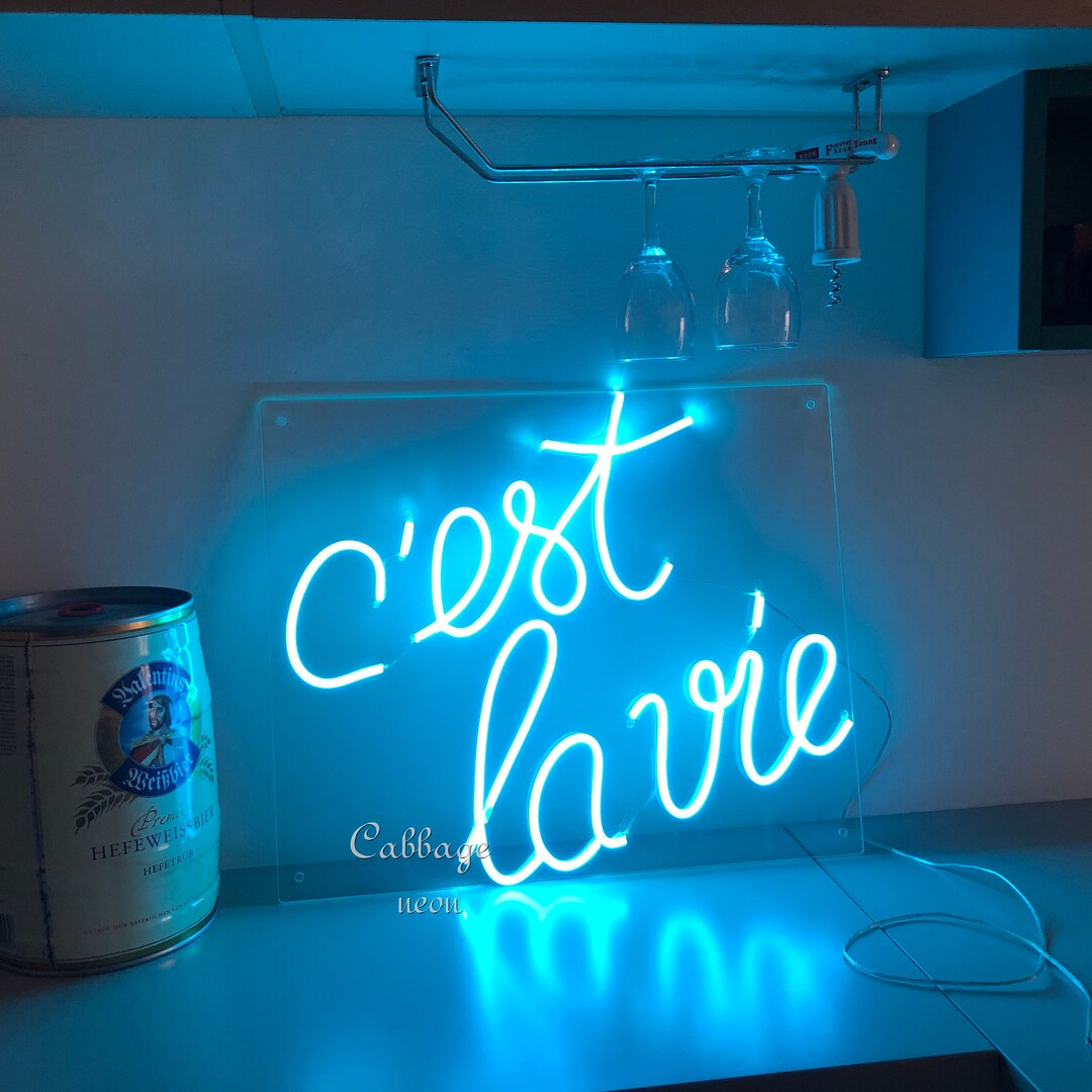 C Est La Vie Custom Neon Signs ,neonsign Home Decorations,custom Neon ...