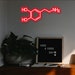 Dopamine Molecule Neon Sign for Hangings Wall Art Decor，custom Chemical ...
