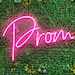 Prom Neon Sign Name Sign Prom Backdrop Prom Decor Booth Sign Welcome ...