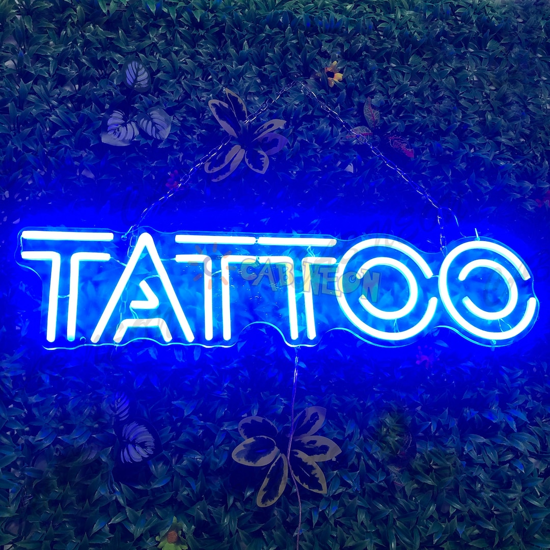 Tattoo Neon Sign, Tattoo for Studio Shop Décor, Custom Party Bar Neon ...