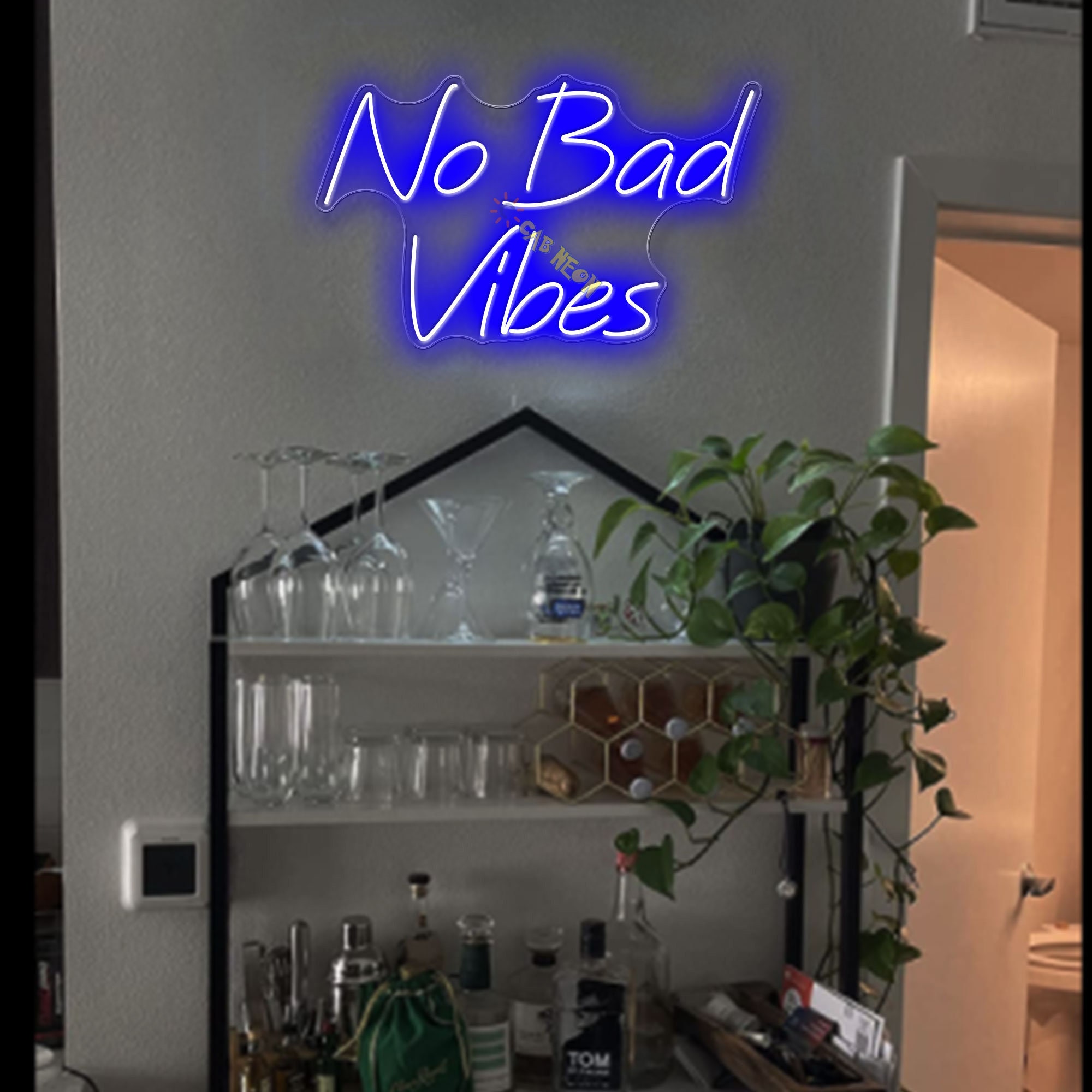 No Bad Vibes Neon Sign: Custom LED Party Light - Etsy