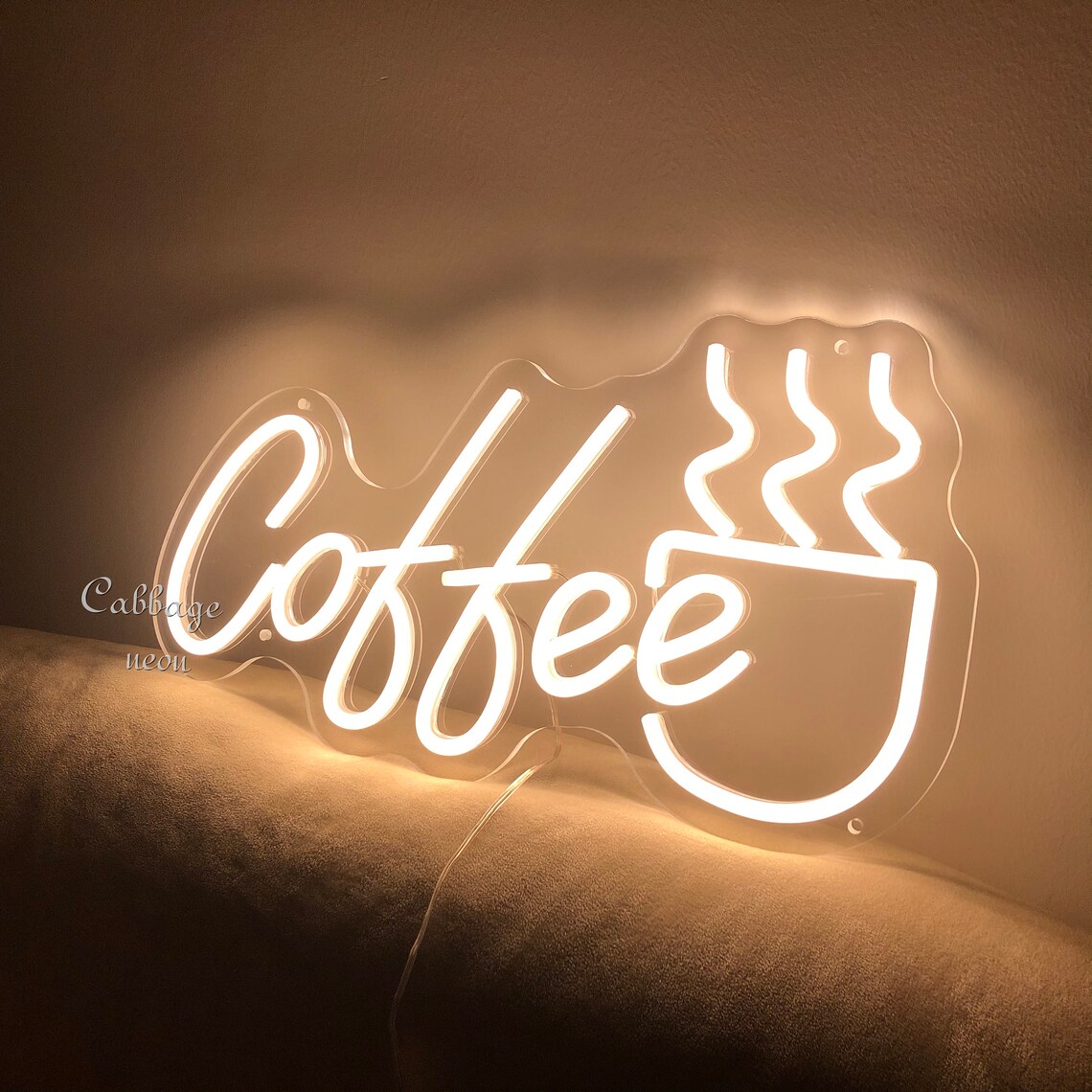 Coffee Shop Neon Sign Cocktails Neon Light Personalized Cafe - Etsy