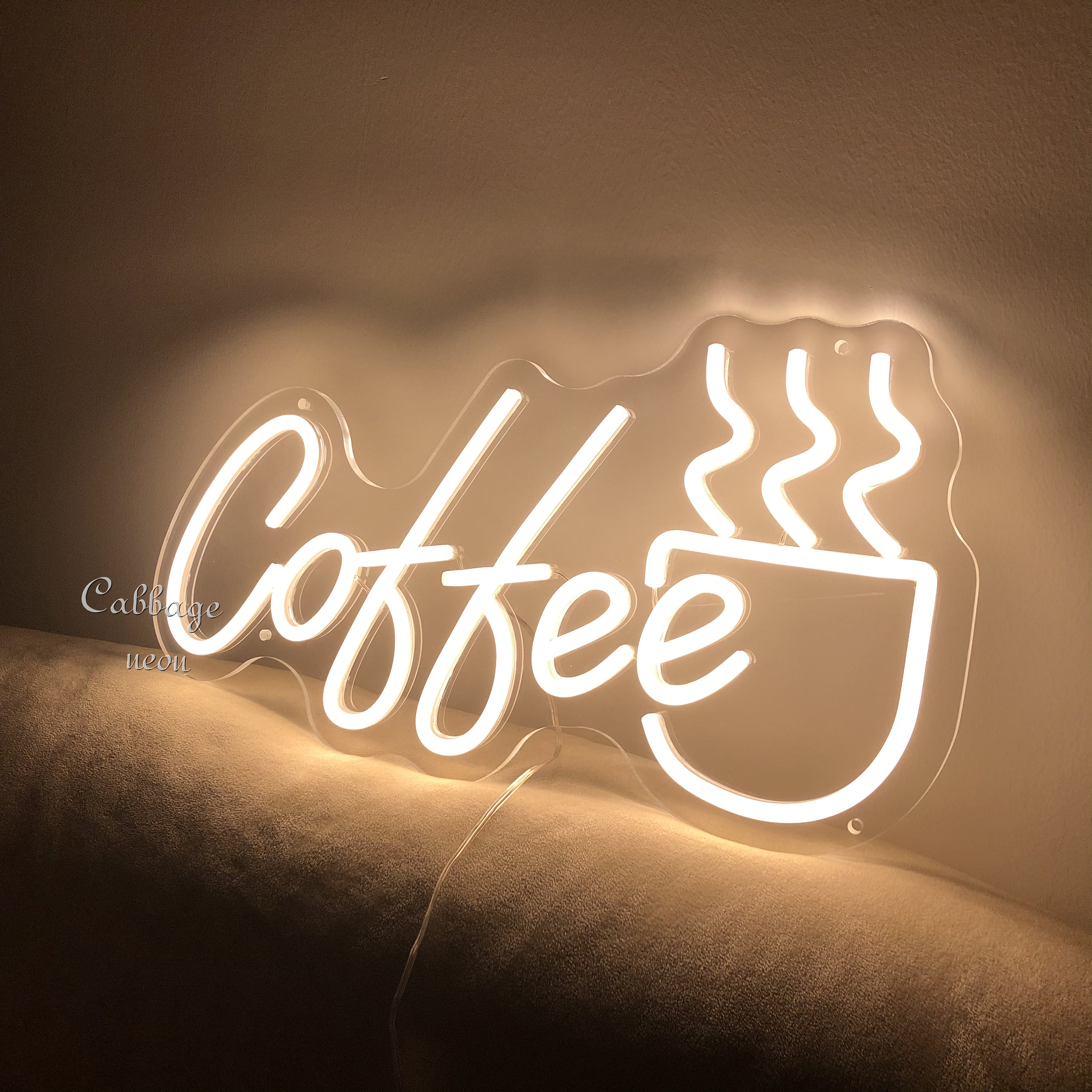 Coffee Shop Neon Sign Cocktails Neon Light Personalized Cafe - Etsy